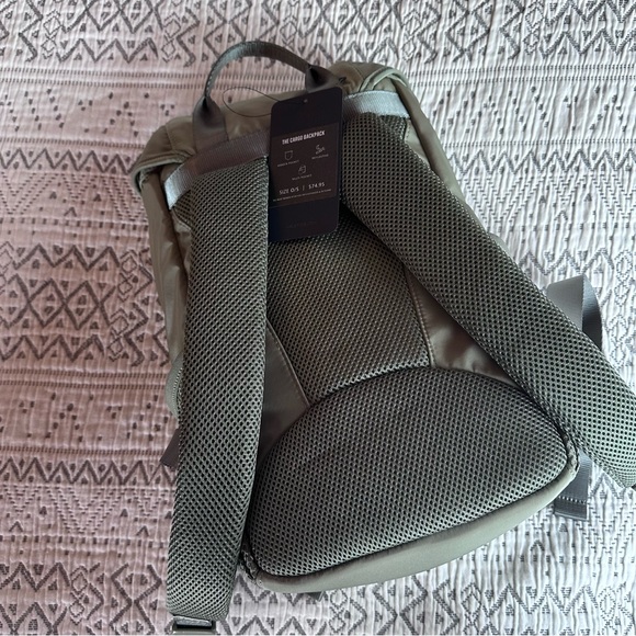 Fabletics | Bags | Nwt Fabletics The Cargo Backpack In Dark Moss Shine ...